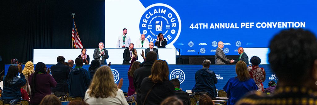 Keynote speaker: PEF making strides to reclaim the future - PEF Communicator